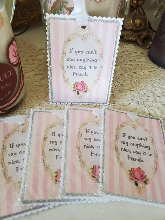 Say It in French Gift Tag – Tres Belle Boutique